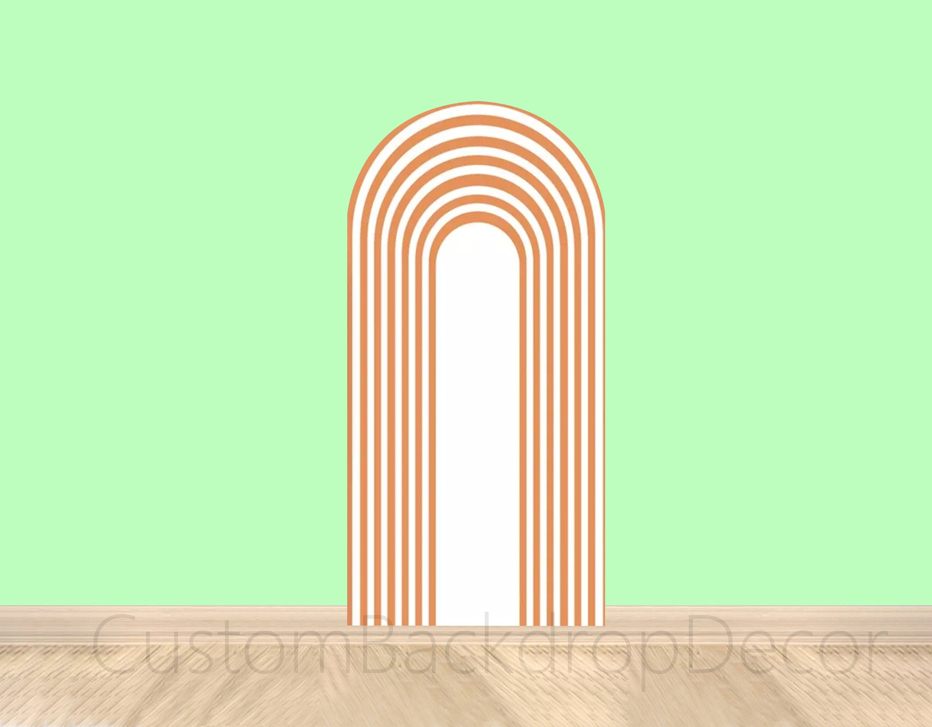 Boho Rainbow Double Sided Arch Wall Backdrop Abstract Landscape Arch ...