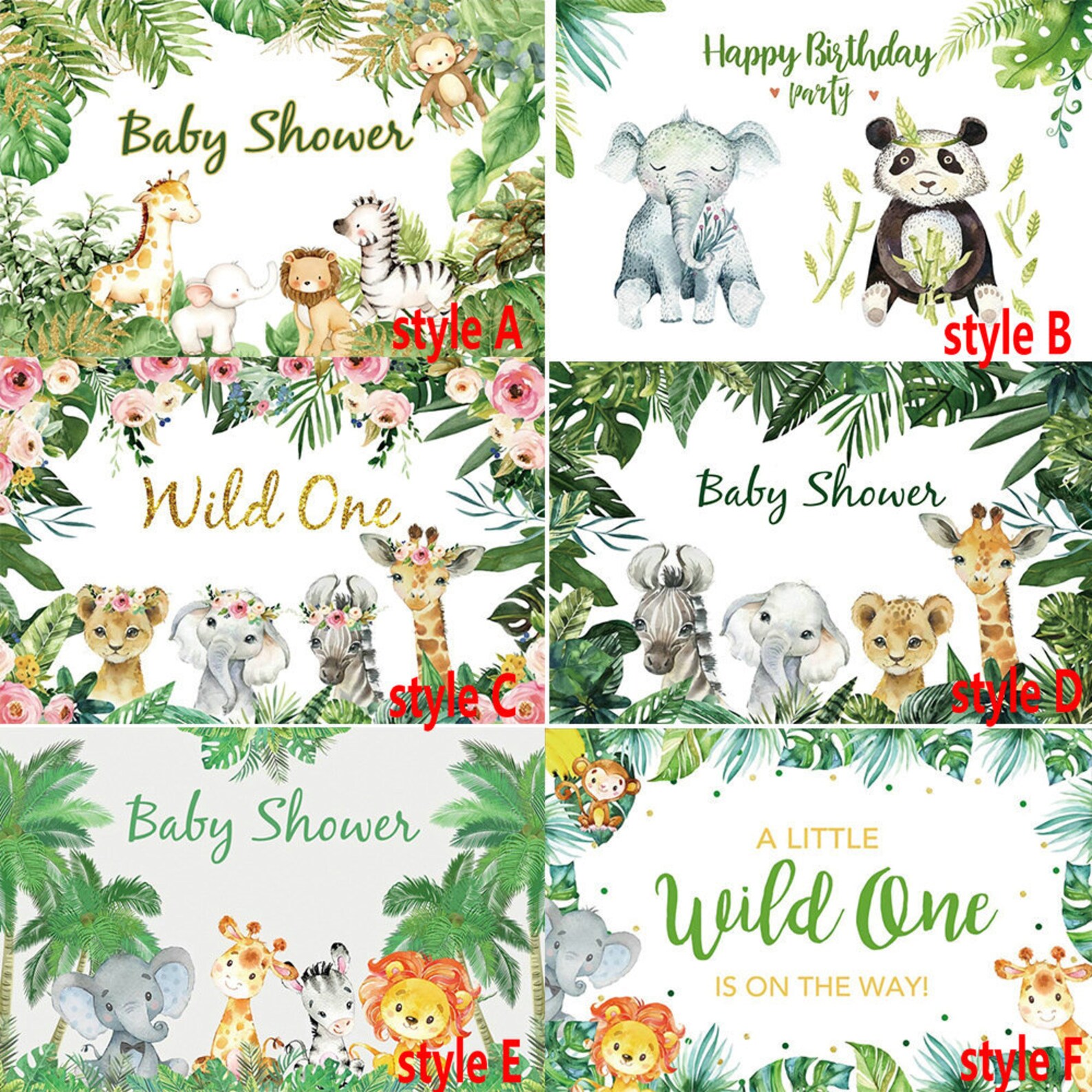 Jungle Safari Theme Happy Birthday Party Photography | Etsy