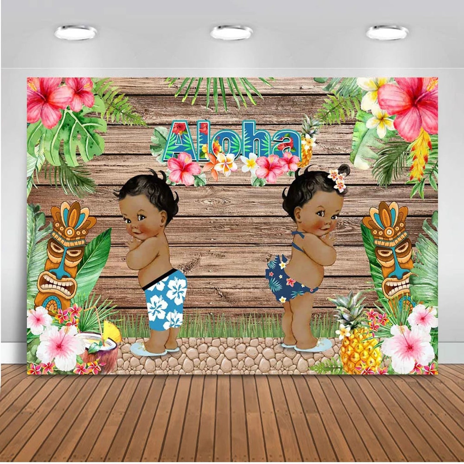 Aloha Themed Gender Reveal Baby Shower Photography - Etsy