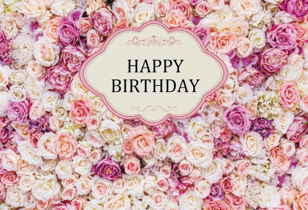 Rose Flowers Birthday Party Photography Backdrop Wedding Floral ...