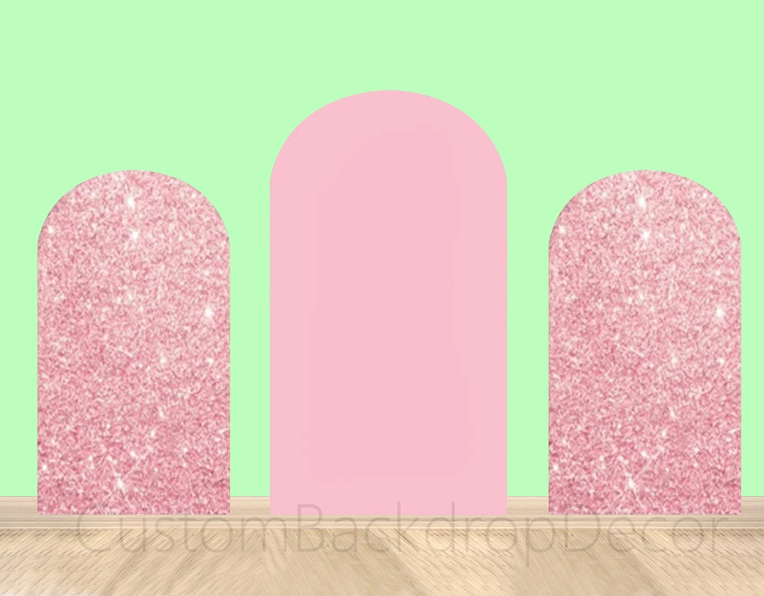 Pink Rose Glitter Double-sided Arch Backdrop Newborn Decor Arch ...