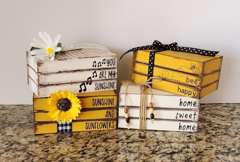 Book Stack Decor - Etsy