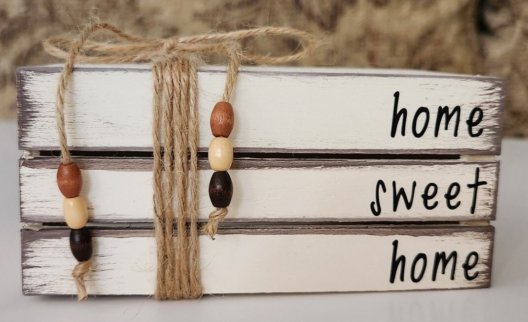 Book Stack Decor - Etsy