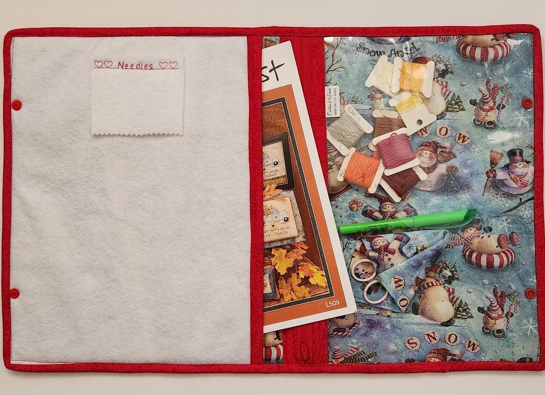 Project Folio/project Binder With Pocket Thread Keeper & Scissor Sheath ...