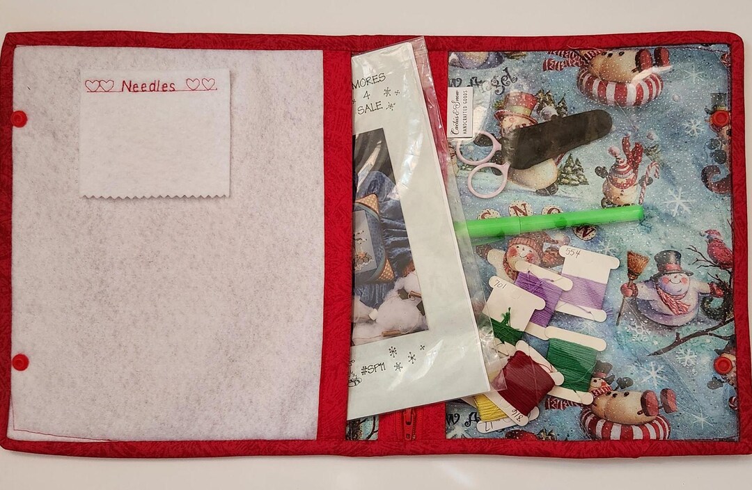 Project Folio/project Binder With Thread Keeper - Snowmen Just Want to ...