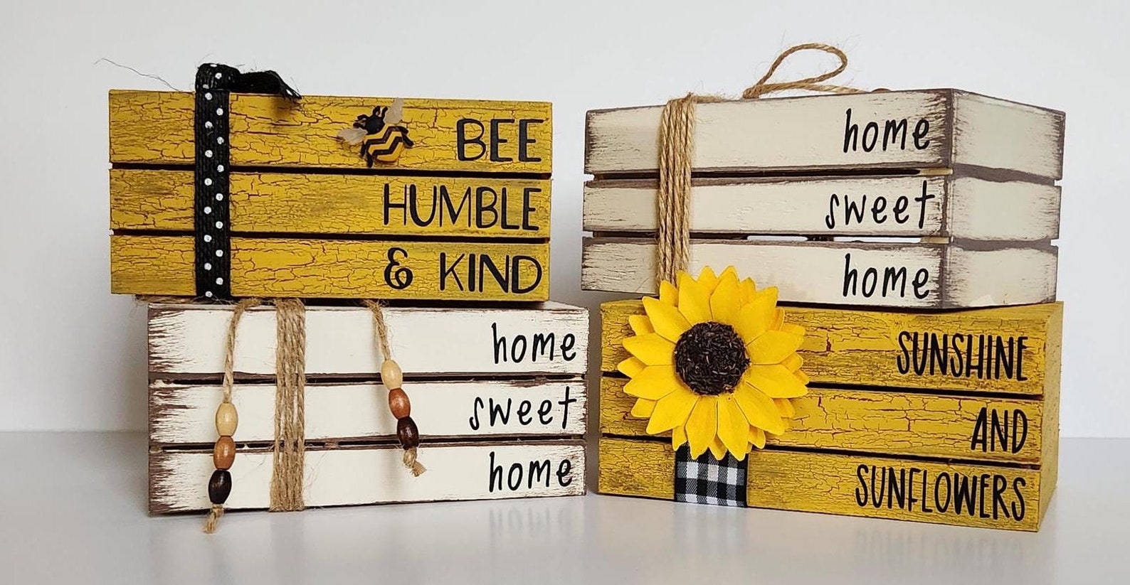 Book Stack Decor - Etsy
