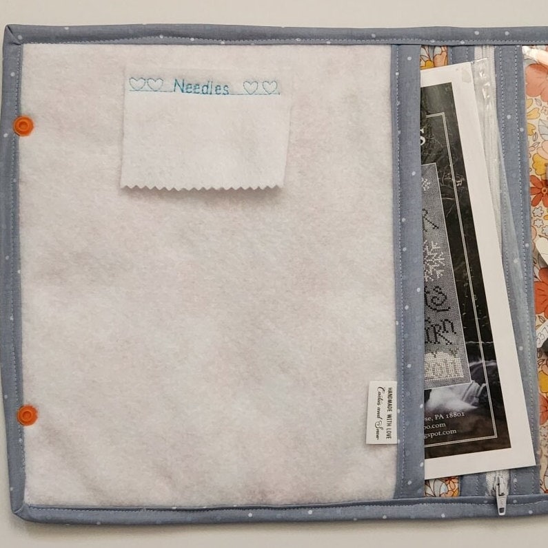 Project Folio/project Binder With Thread Keeper Retro Flowers Small - Etsy