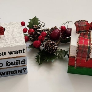 Christmas Book Stack Decor - Etsy