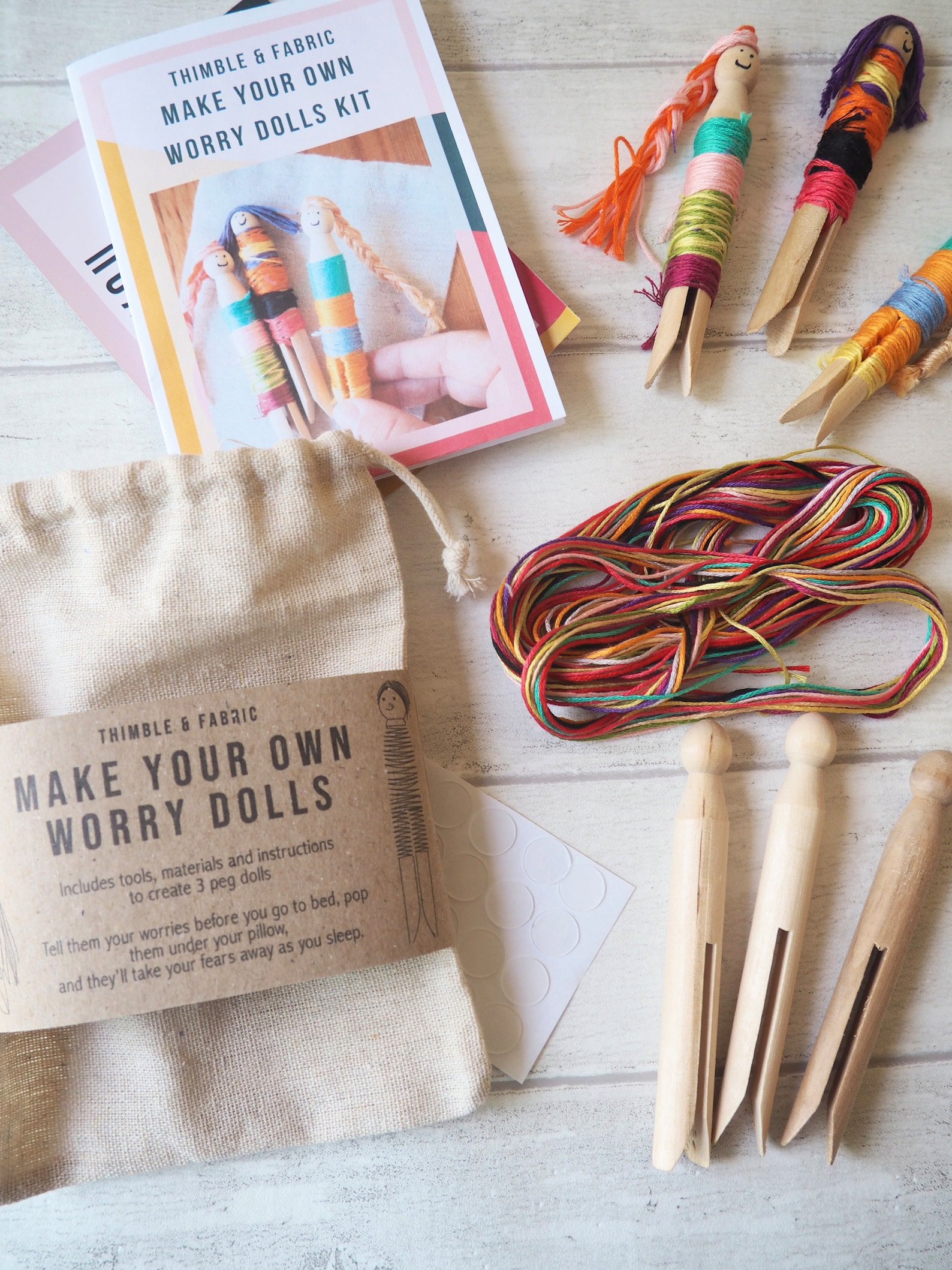 Make Your Own Worry Doll Kit, Mental Health Activities for Kids, Easy ...