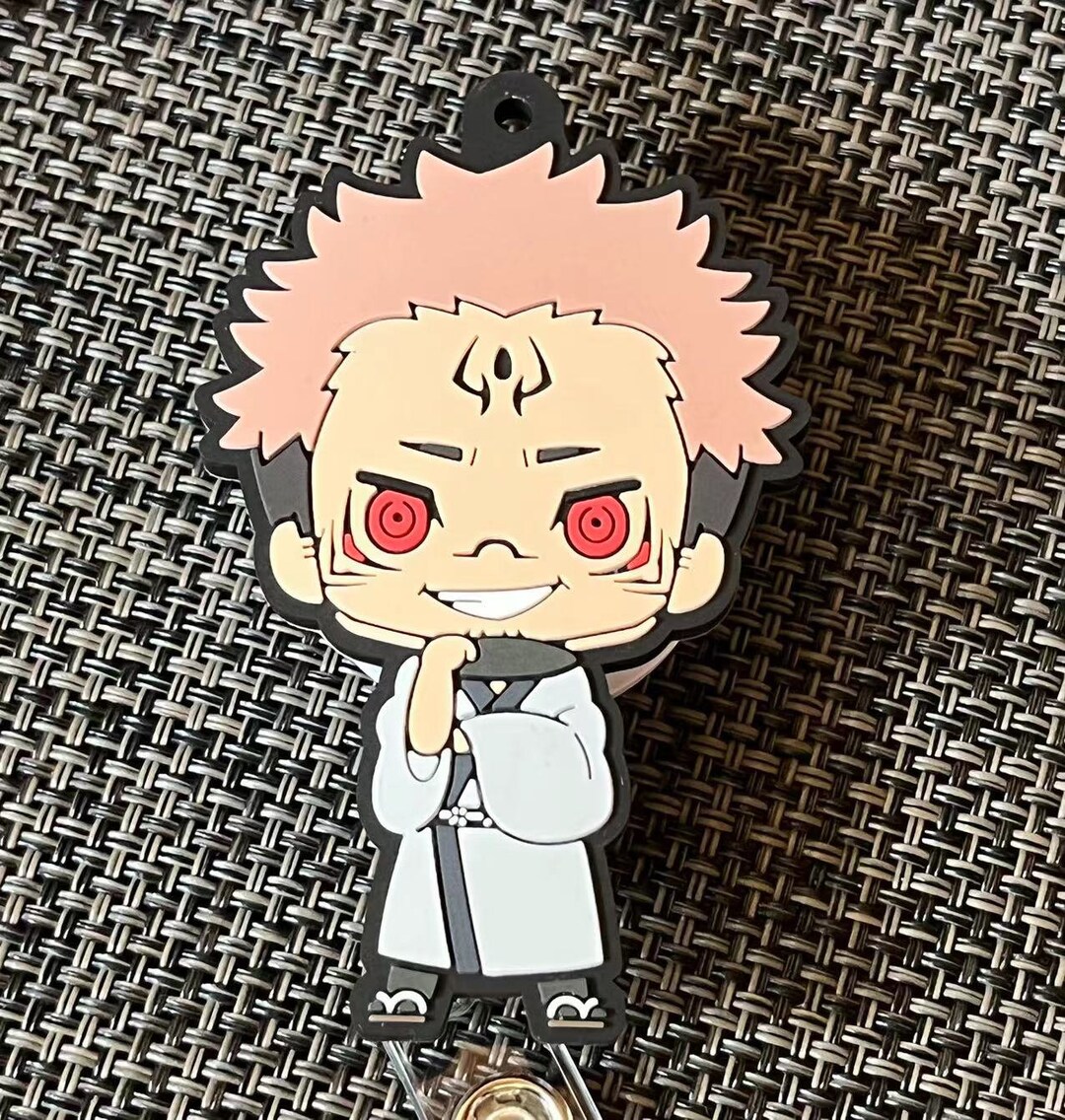 Super Cute Silicone Manga Anime Badge Reel - Etsy