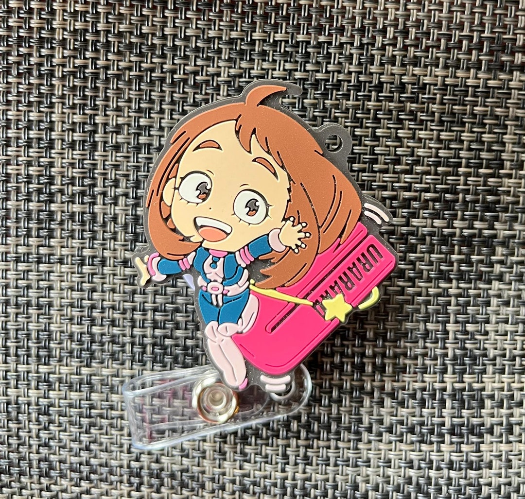 Silicone Super Cute Manga Anime Badge Reel - Etsy