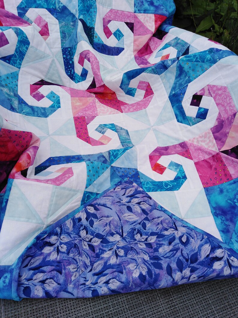 Swirling Trails Quilt - PDF Pattern - Etsy