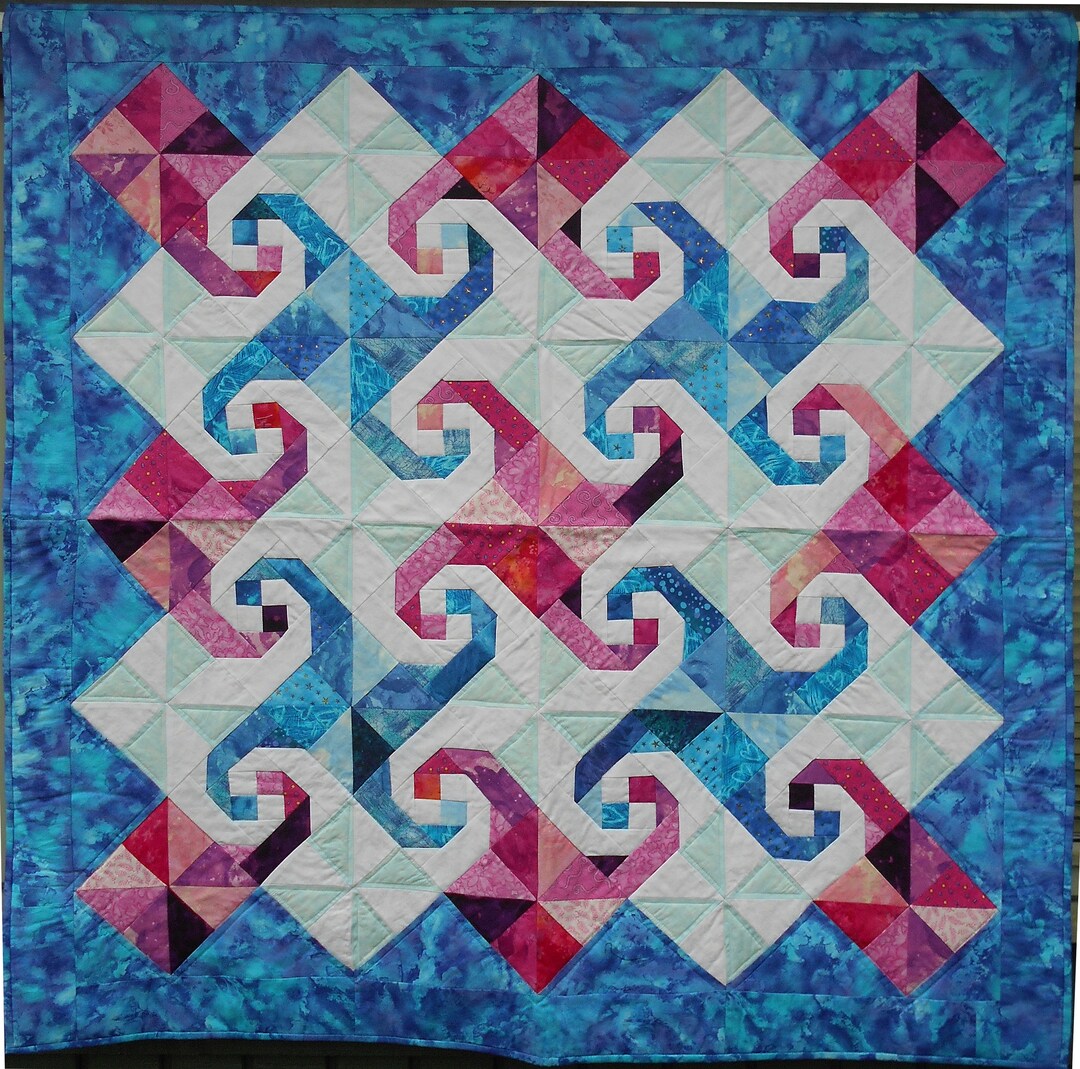 Swirling Trails Quilt - PDF Pattern - Etsy