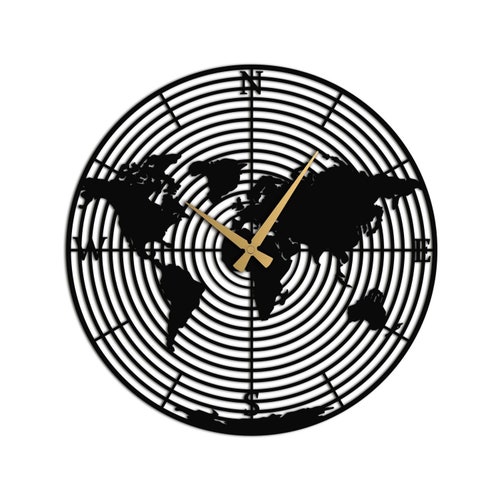 Metal World Map Metal Wall Decor Art Work World Map Wall - Etsy