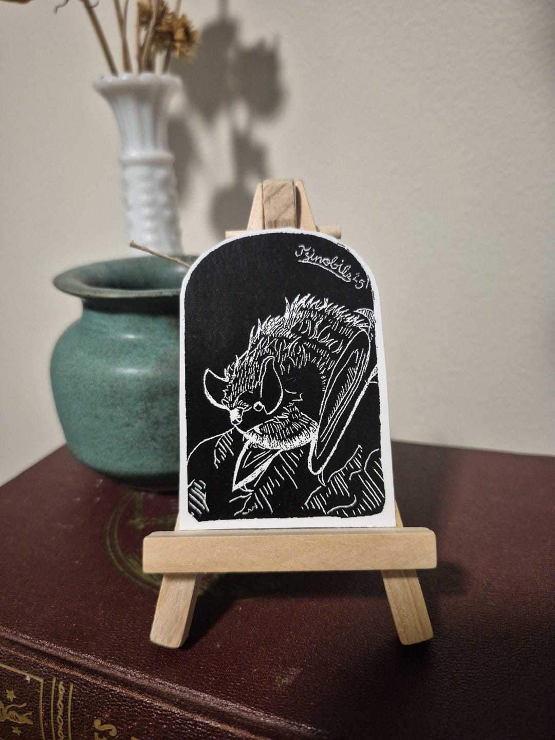 Bat Mini Print Scratch Art - Etsy