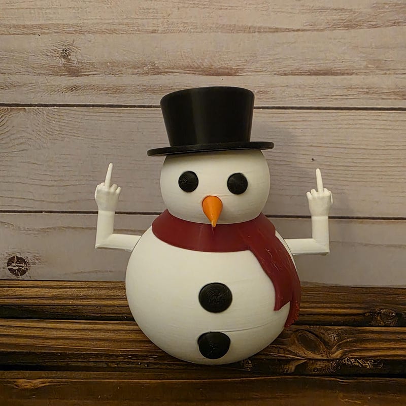 Mini Snowman Figurines - Etsy
