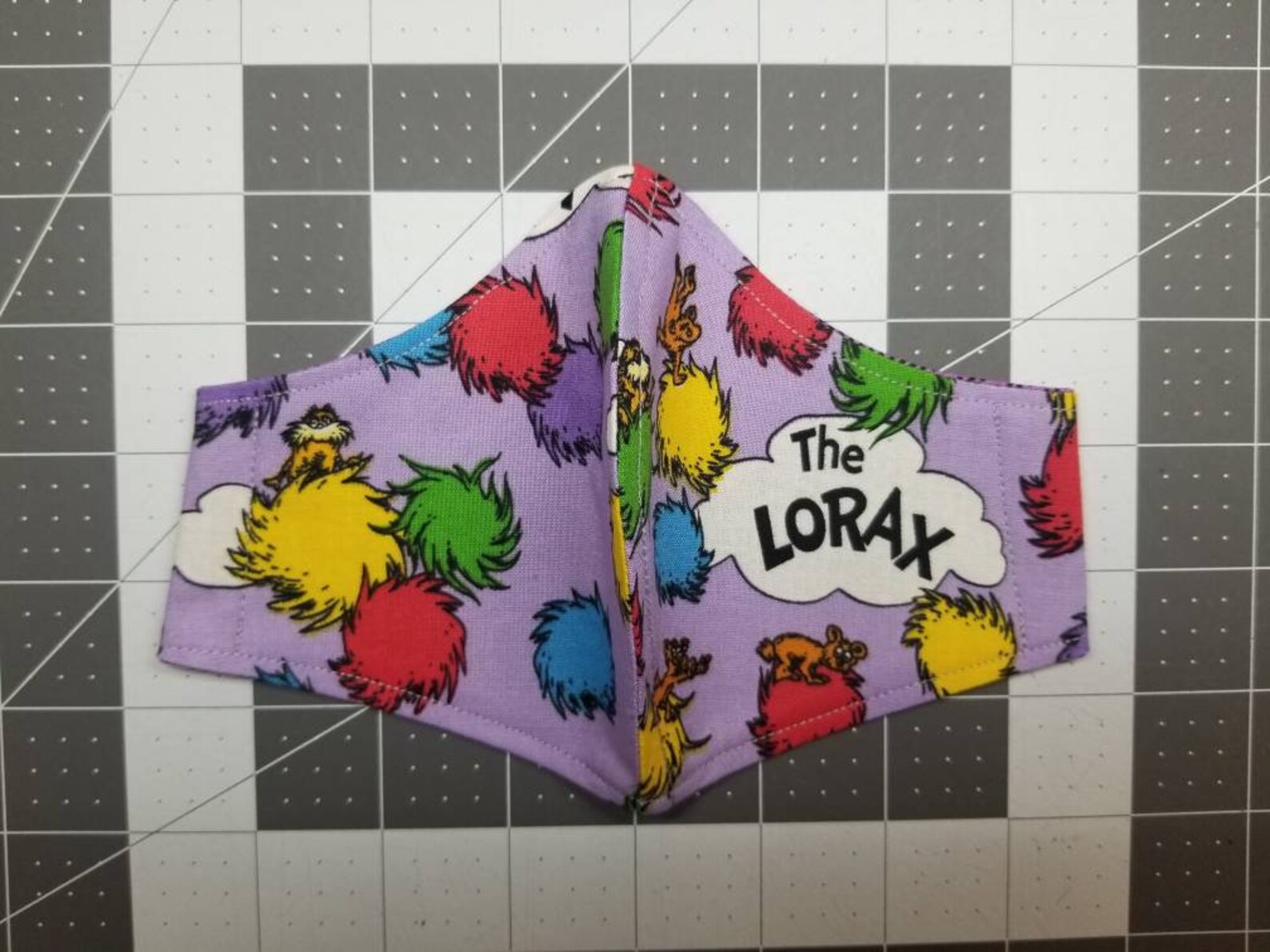 The Lorax Dr. Seuss. Face Mask Made With Licensed Fabric. | Etsy