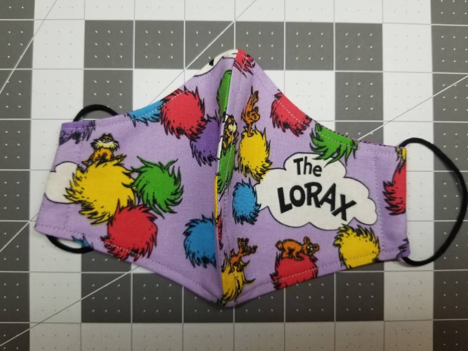 The Lorax Dr. Seuss. Face Mask Made With Licensed Fabric. | Etsy