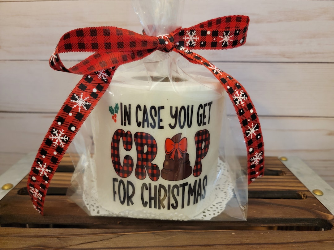 Christmas Prank Gift, in Case You Get Crap. Gag Gift, Funny Christmas ...