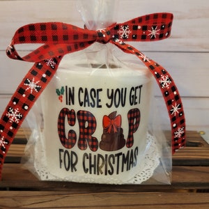 Christmas Prank Gift, in Case You Get Crap. Gag Gift, Funny Christmas ...
