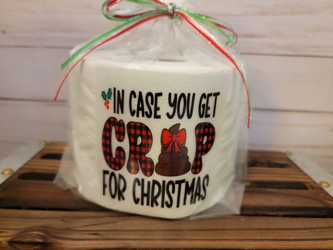 Christmas Prank Gift, in Case You Get Crap. Gag Gift, Funny Christmas ...