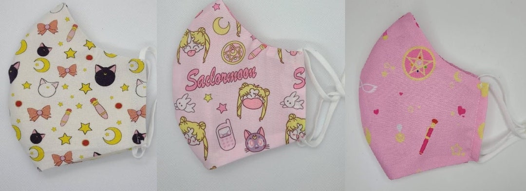 Sailormoon Anime Face Mask Adult and Children - Etsy