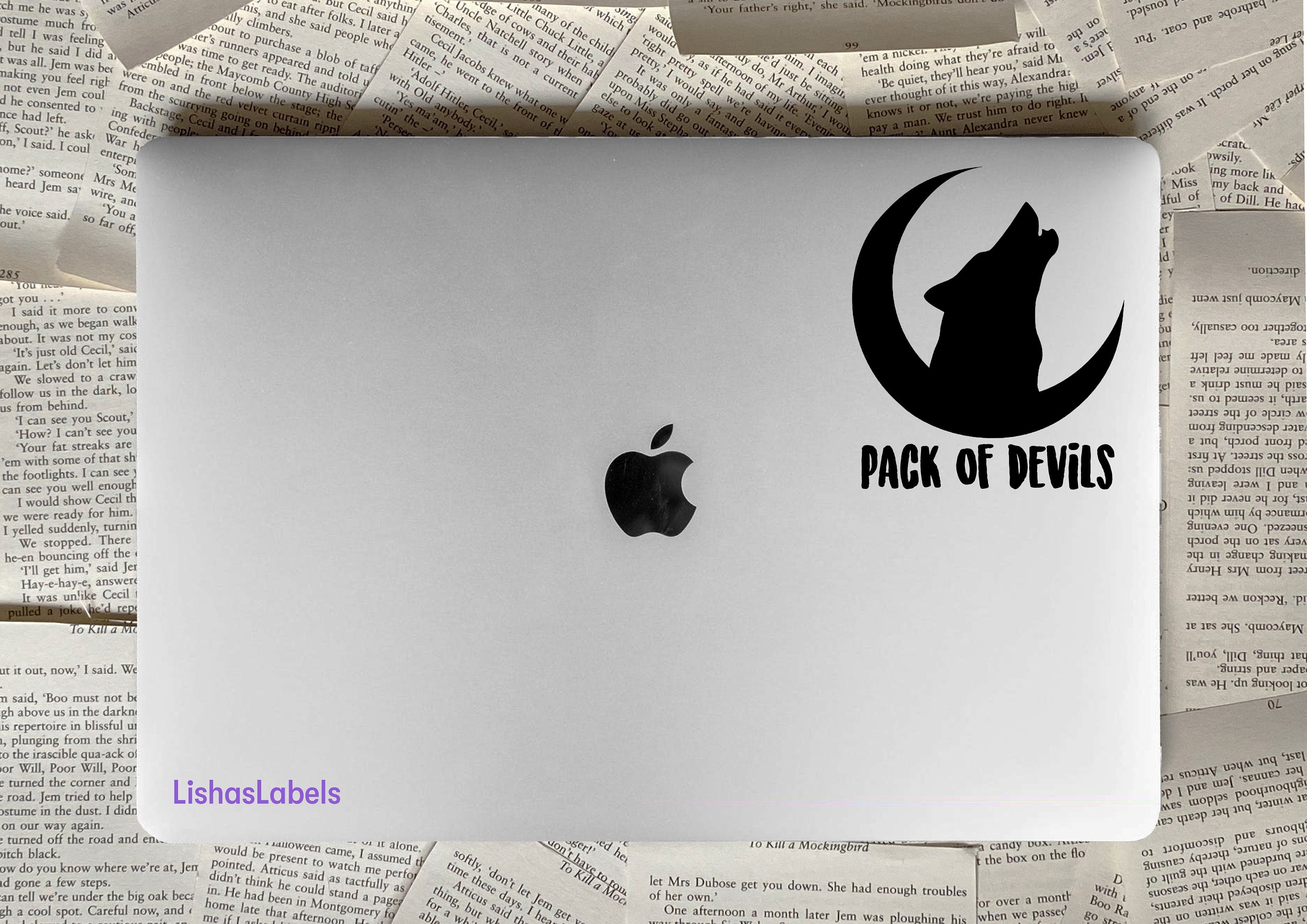 Pack of Devils Crescent City, transferencia de pegatinas de vinilo con ...