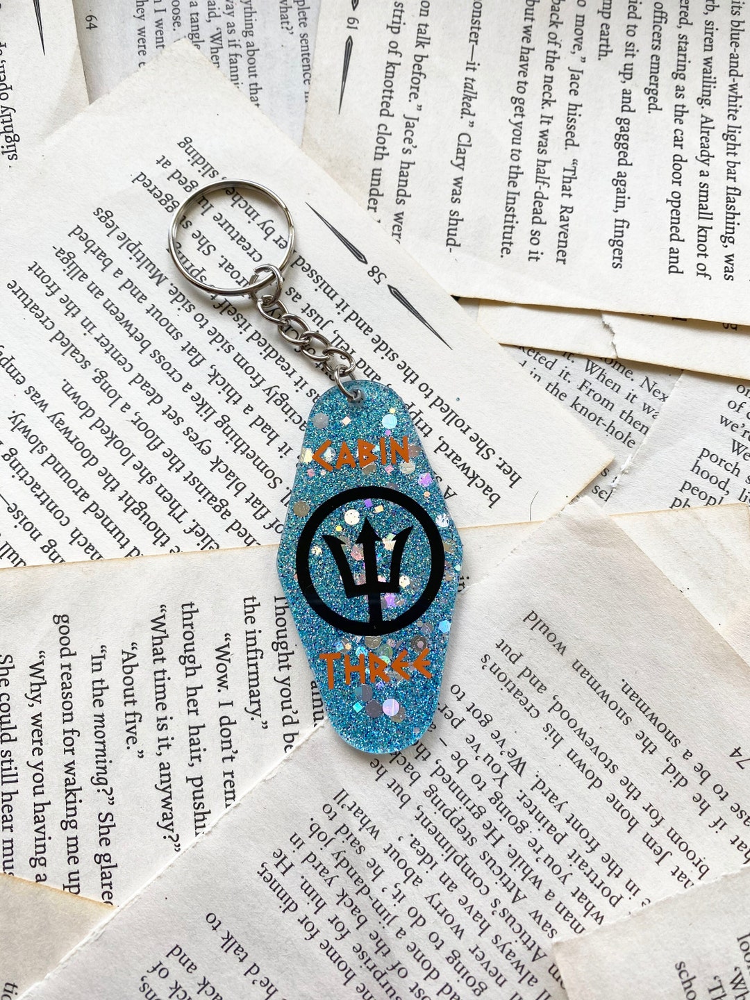 Keys to Cabin Three, Percy Jackson Inspired Keychain - Etsy