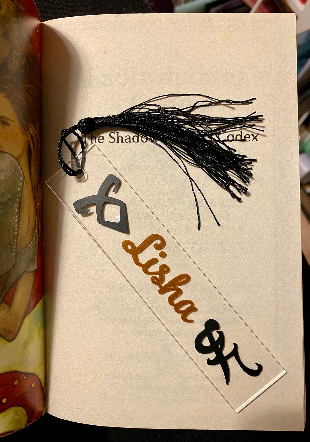 Personalised Shadowhunter Rune Acrylic Bookmark - Etsy
