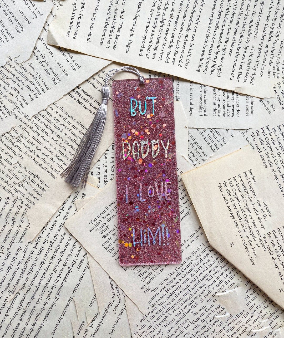 Taylor Swift Bookmark Inspired, TTPD, Daddy I Love Him, Acrylic Artwork ...