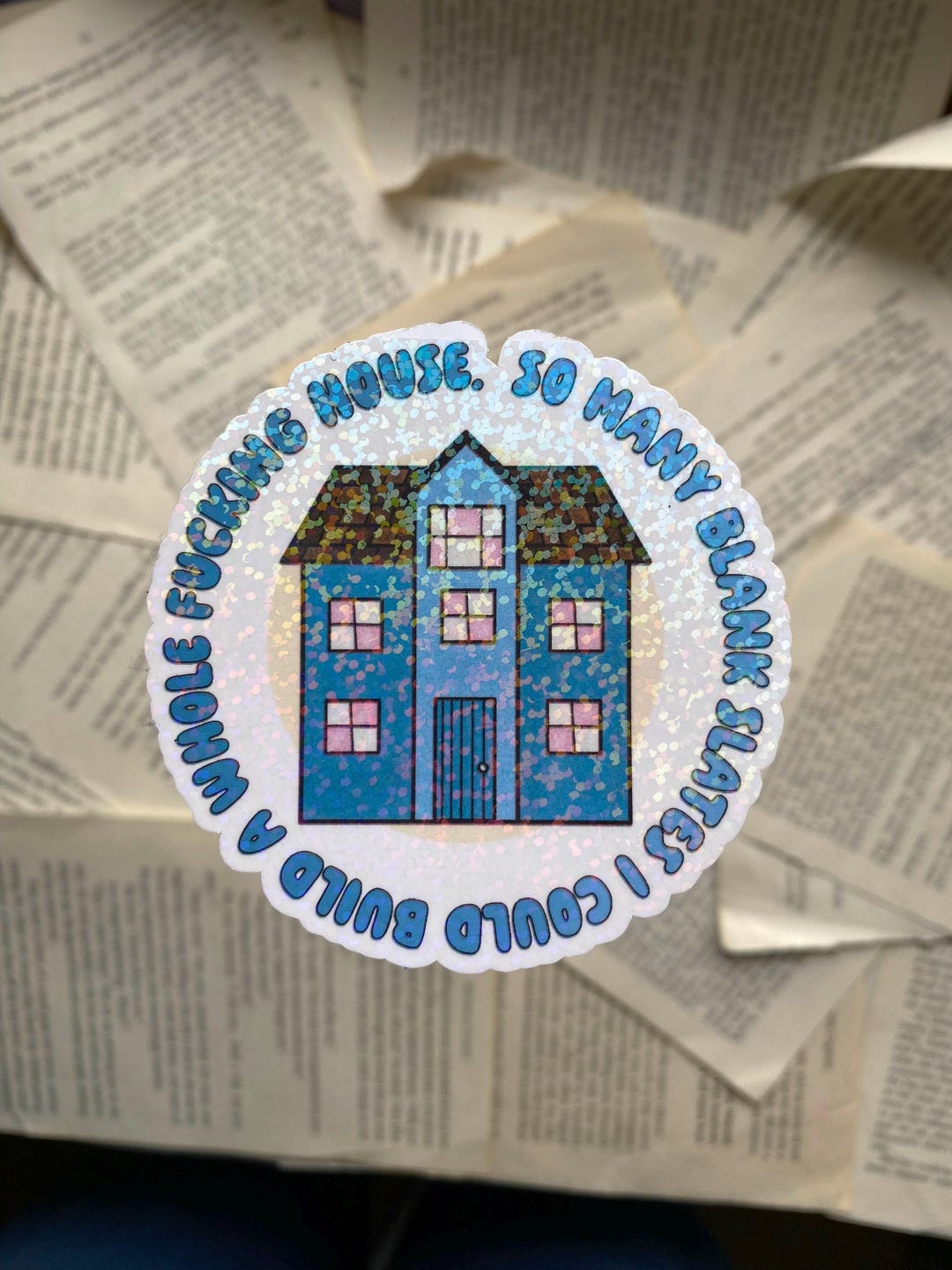 Maisie Peters 'I Could Build A House' Holographic Sticker - Etsy