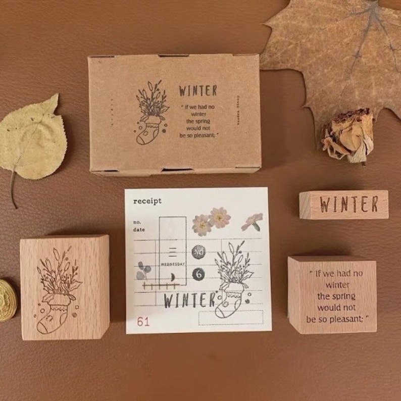 Vintage Seasons Stamp Set for Journaling Scrapbooking and - Etsy