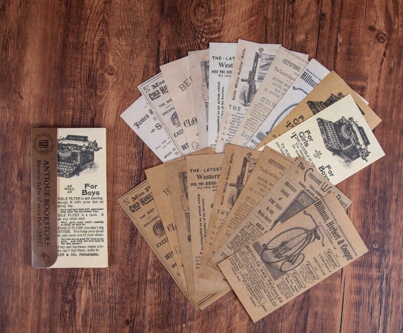 60 Vintage Junk Journal Paper Pack Ephemera Kit Scrapbooking | Etsy