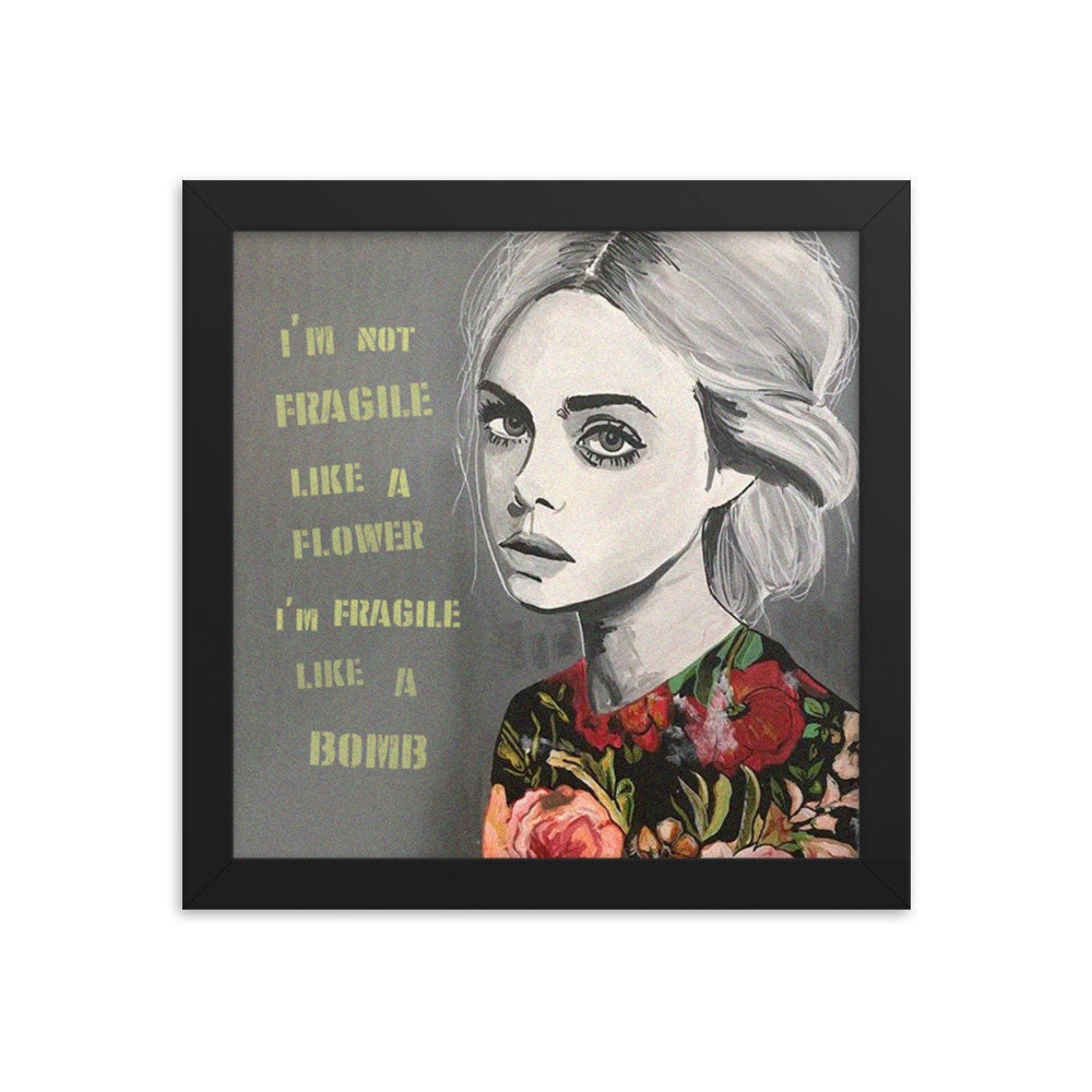 Fragile Framed - Etsy