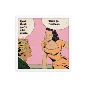 Go Find Less Framed - Etsy