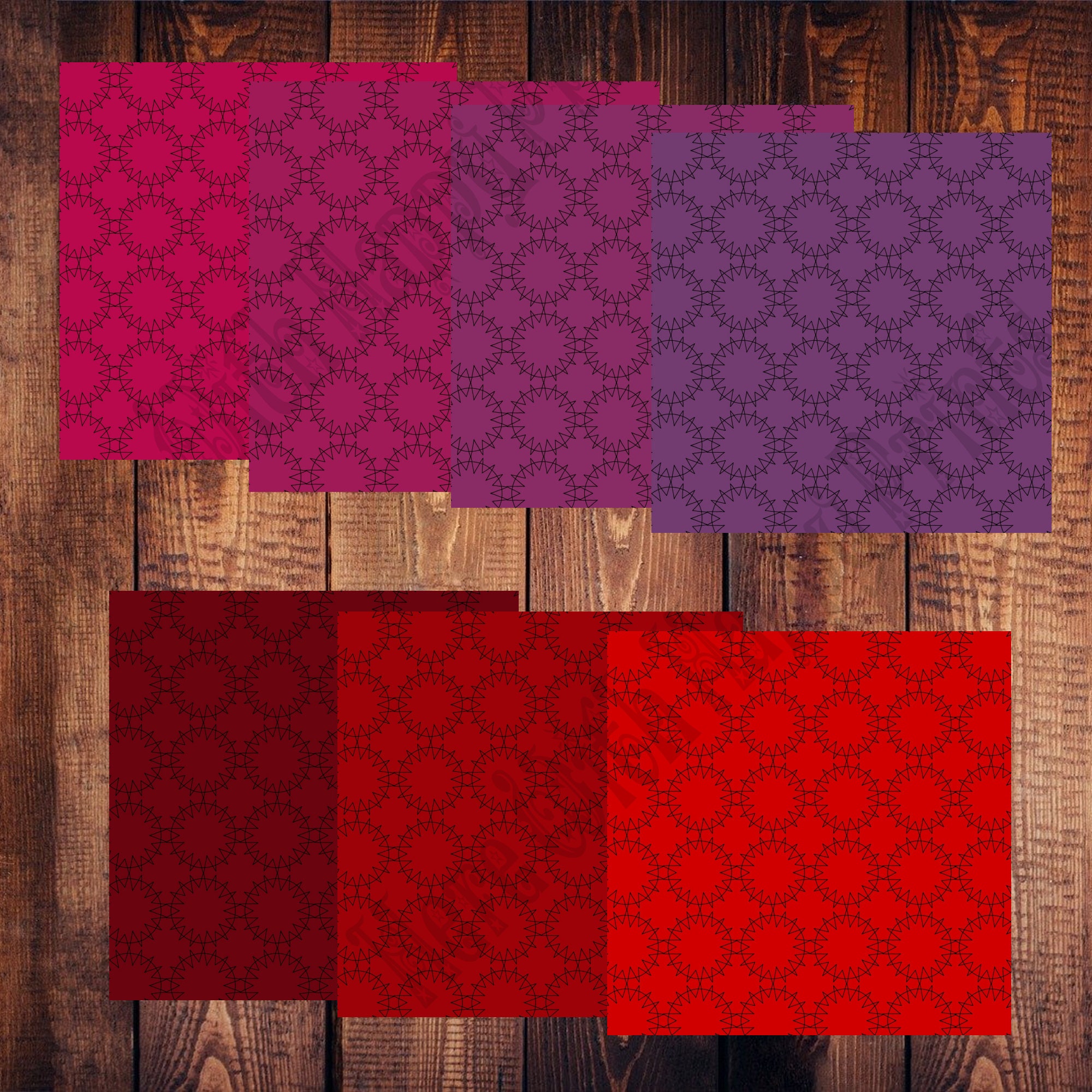 Sunburst Digital Craft Paper Instant Download 10 Pack Plus Bonus Papers ...