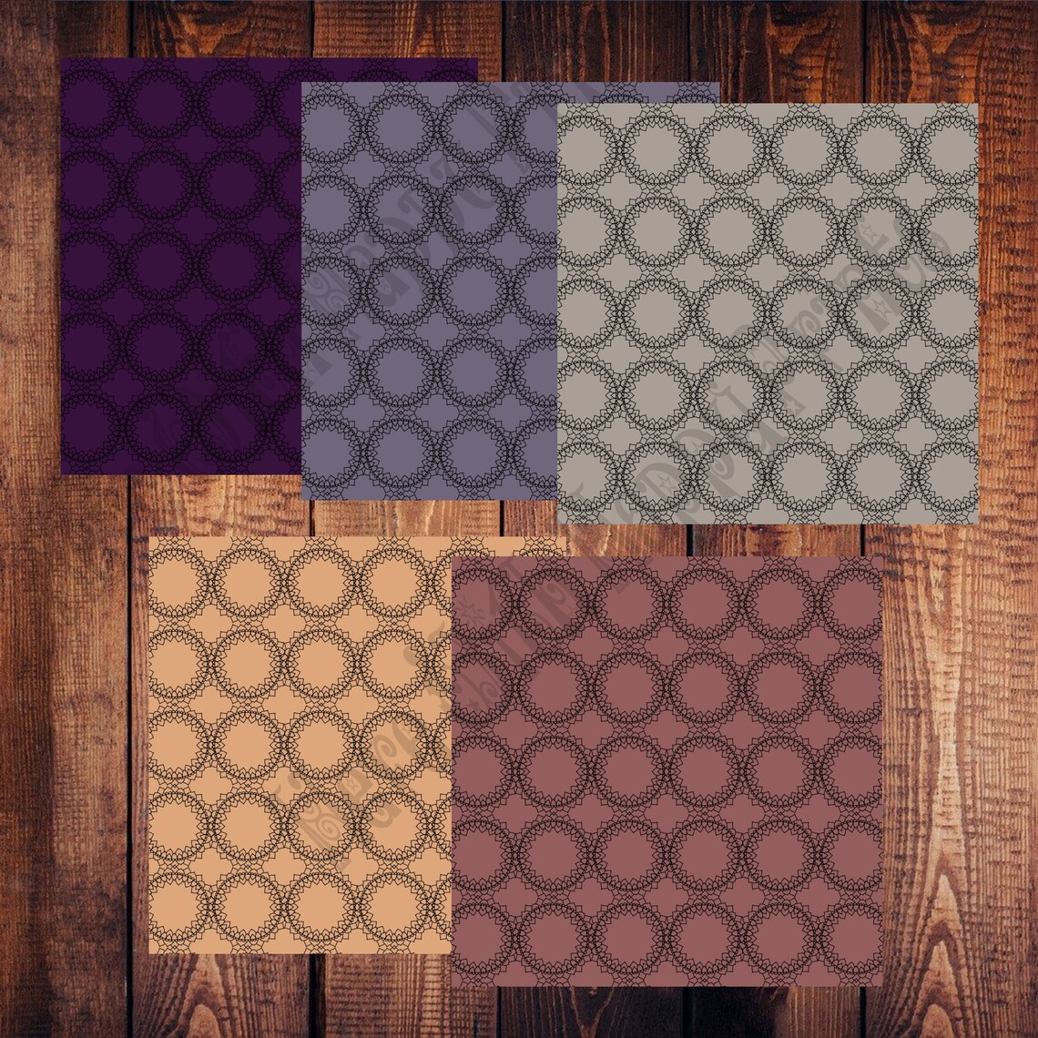 Stained Glass Digital Craft Papers Instant Download 10 Pack Commercial ...