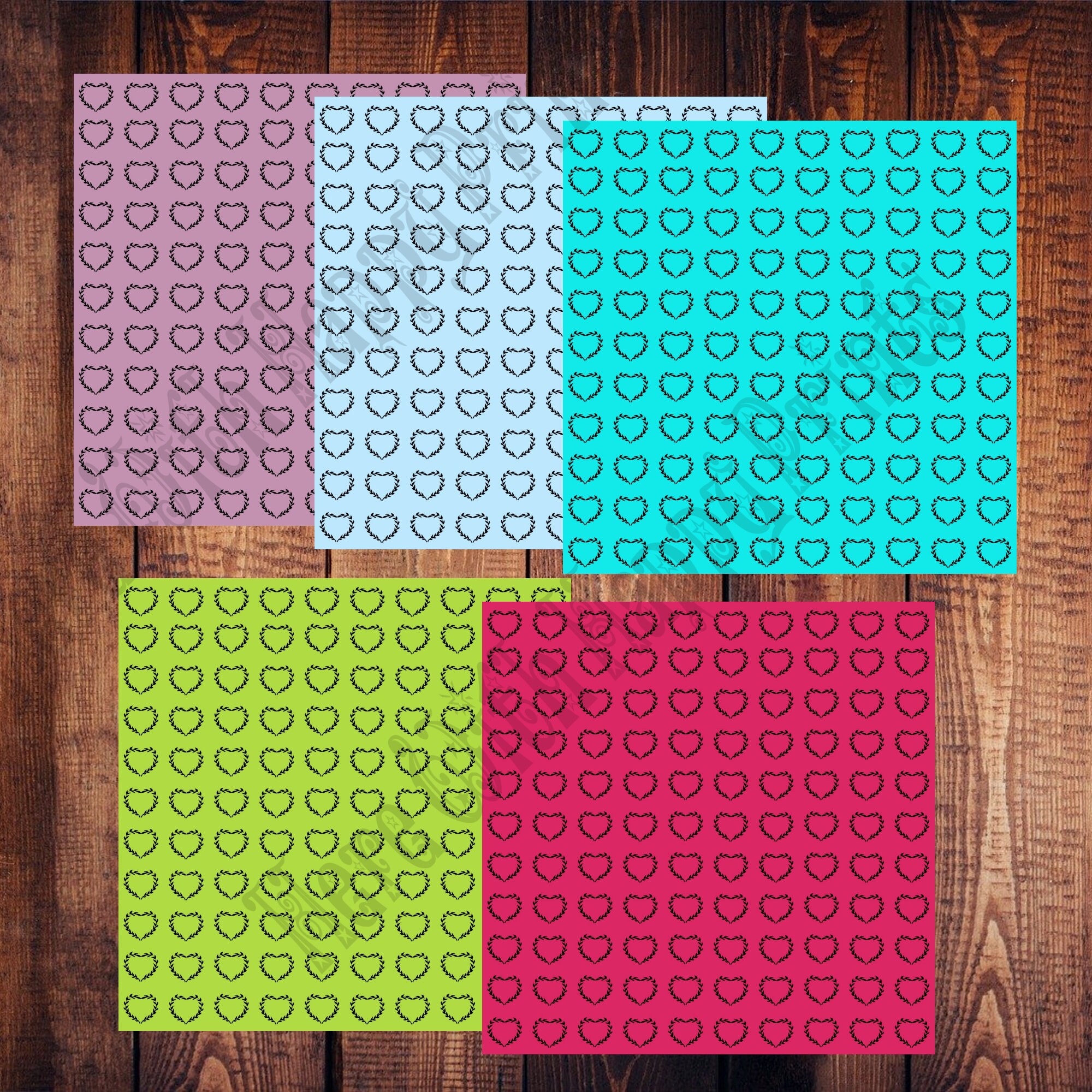 Hearts of Glory Digital Craft Papers Instant Download 12 X 12 - Etsy ...