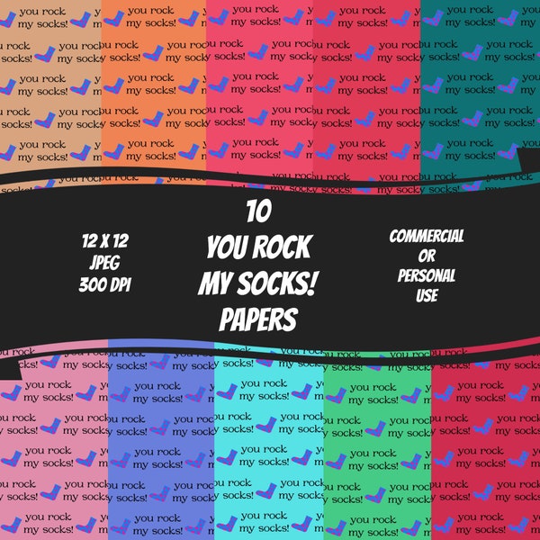 You Rock My Socks - Etsy