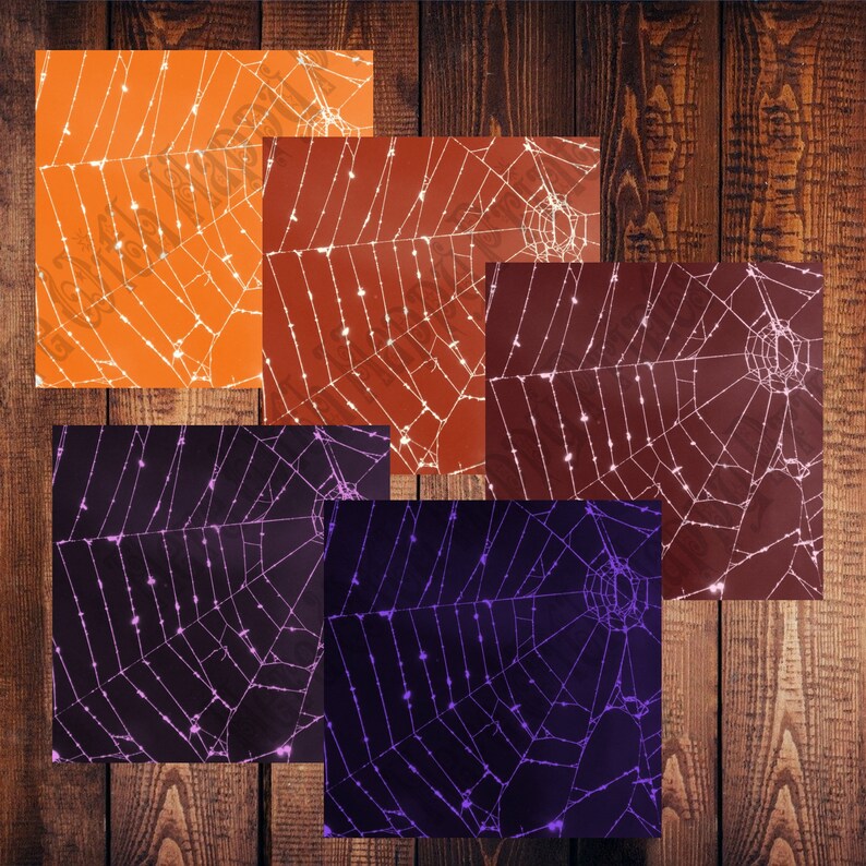 Spider Web Digital Halloween Paper Instant Download 12 X 12 JPEG 300 ...