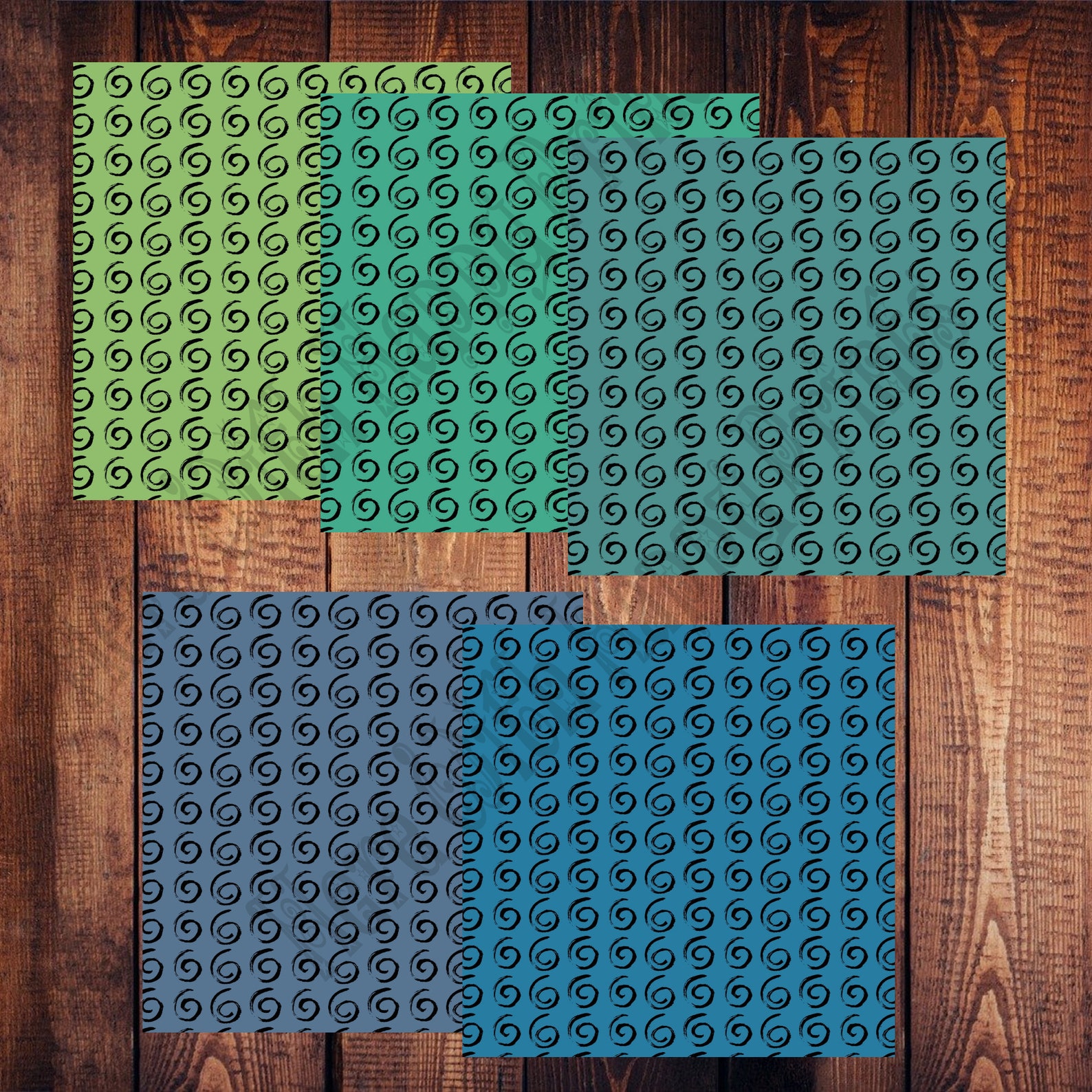 Twirly Stripe Digital Craft Paper Instant Download 10 Pack / - Etsy España