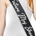 Future Mrs. Custom Last Name Sash, Custom Bachelorette Party Sashes ...