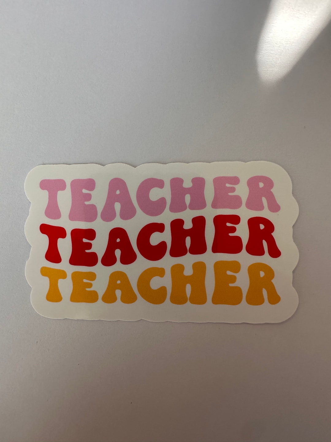 Groovy Teacher Sticker, Funny Teacher Stickers, Teacher Sticker for ...