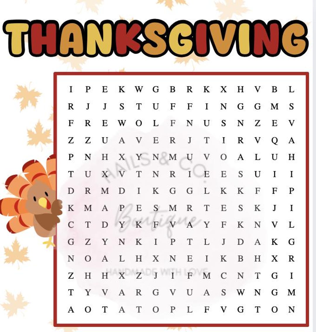 Thanksgiving Word Search, Fall Printable, Thanksgiving Worksheets, Fall ...