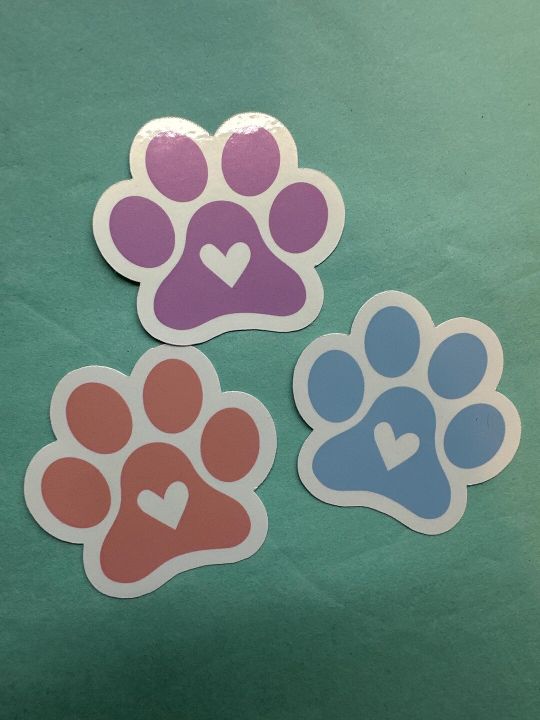 Custom Paw Print Sticker for Water Bottle and Laptops, Dog and Cat ...