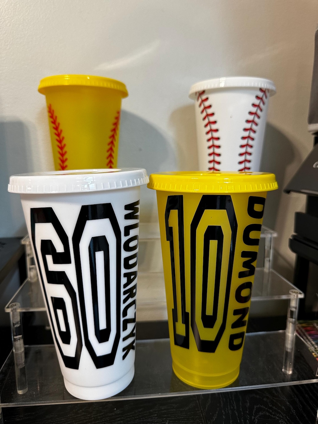 Personalized Baseball and Softball Cups, Custom Softball Cup, Custom ...