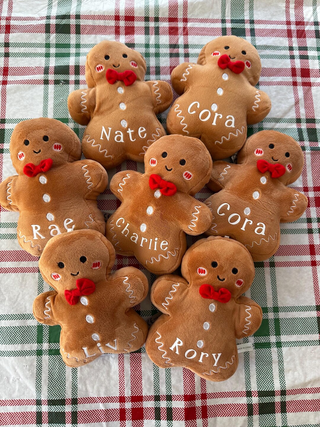 Mini Custom Gingerbread Men Personalized With Name, Custom Stocking ...