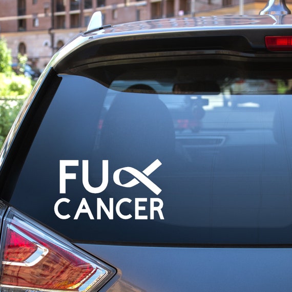 F U Cancer Car Decal Free Shipping | Etsy