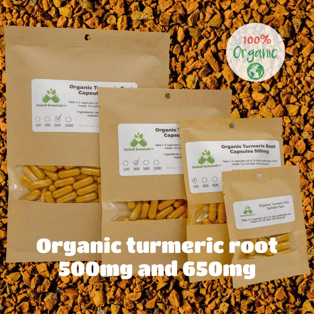 USDA Organic Turmeric Root (curcuma Longa) Curcumin, Vegetarian or ...