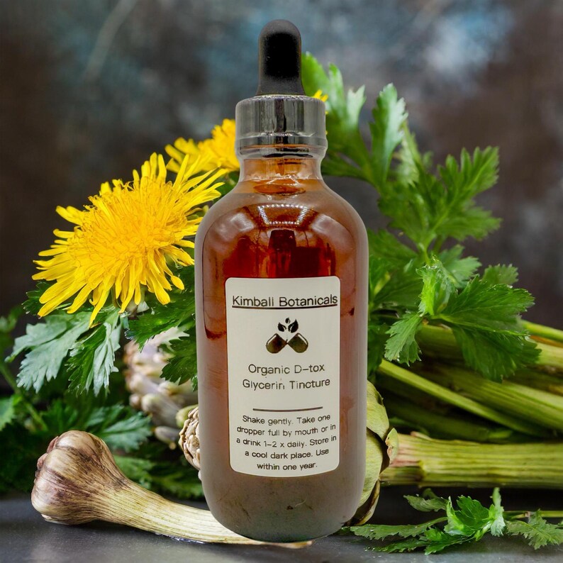 Organic D-tox Double Extracted USDA Certifed Glycerin Tincture ...